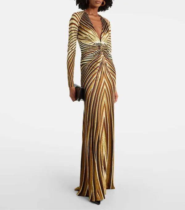 Roberto Cavalli Printed Maxi Dress