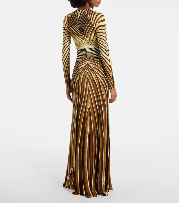 Roberto Cavalli Printed Maxi Dress - Multicoloured