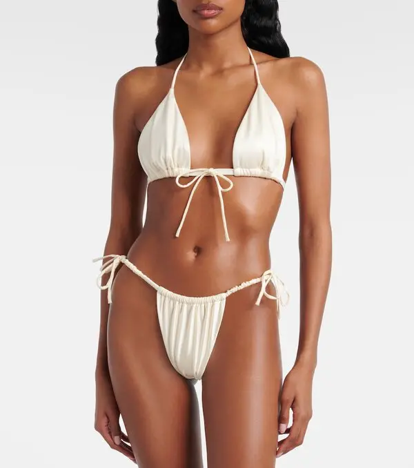 MONTCE Brasil Scrunch Bikini Bottom - White