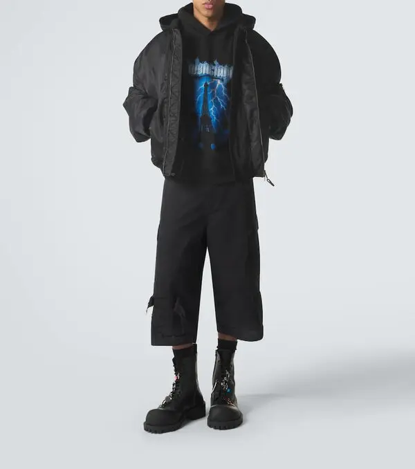 Balenciaga Hooded Bomber Jacket