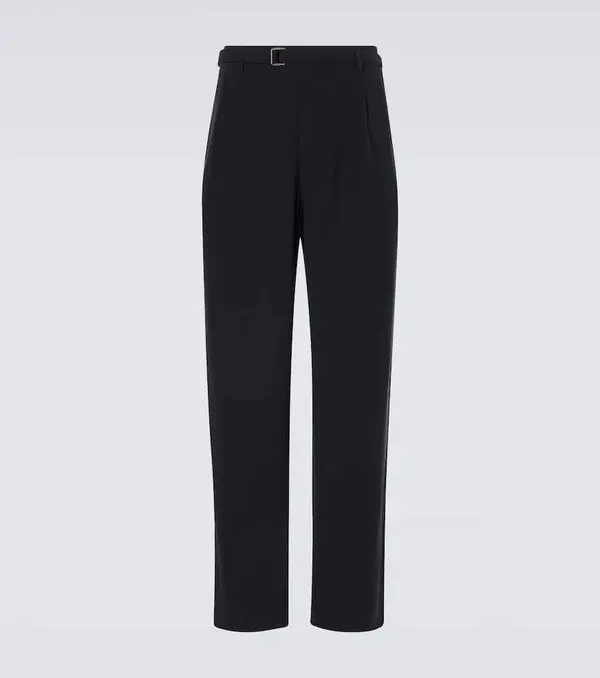 Giorgio Armani Asv Wide-leg Pants - Black