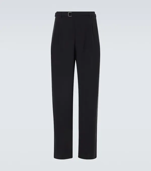 Giorgio Armani Asv Wide-leg Pants - Black