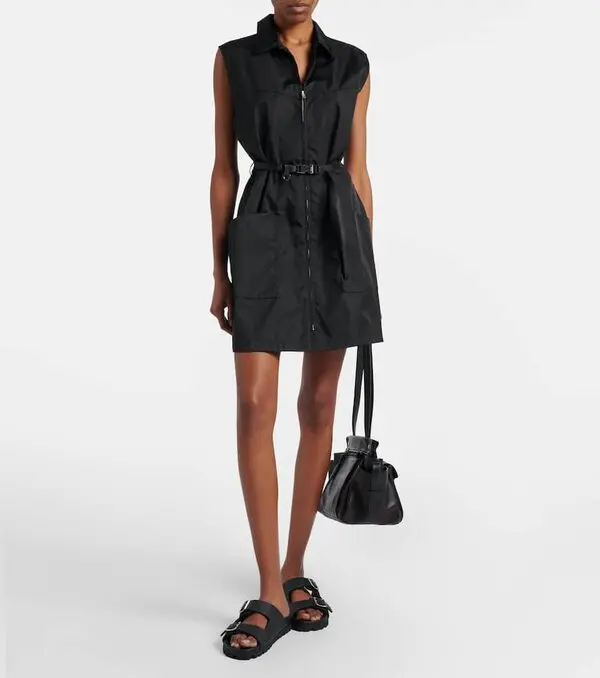 Prada Logo Sandals - Black