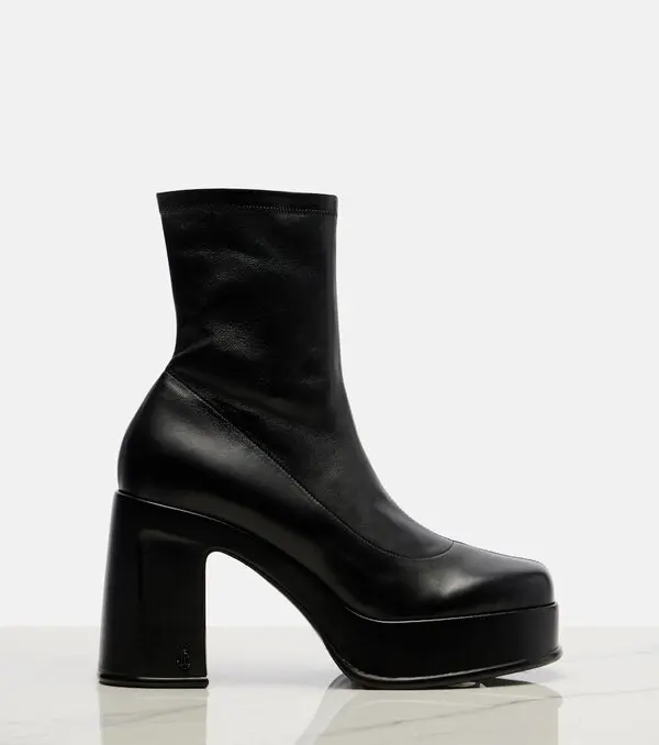 JIMMY CHOO Hadi Leather Ankle Boots