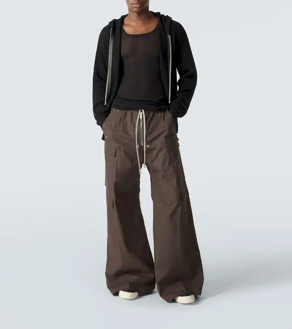 Rick Owens Ribbed-knit Virgin Wool Hoodie - Black