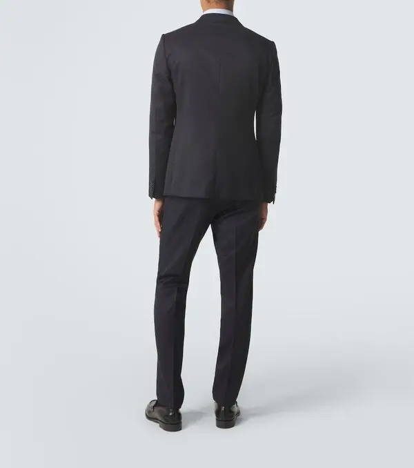 Zegna Wool And Mohair Suit - Blue