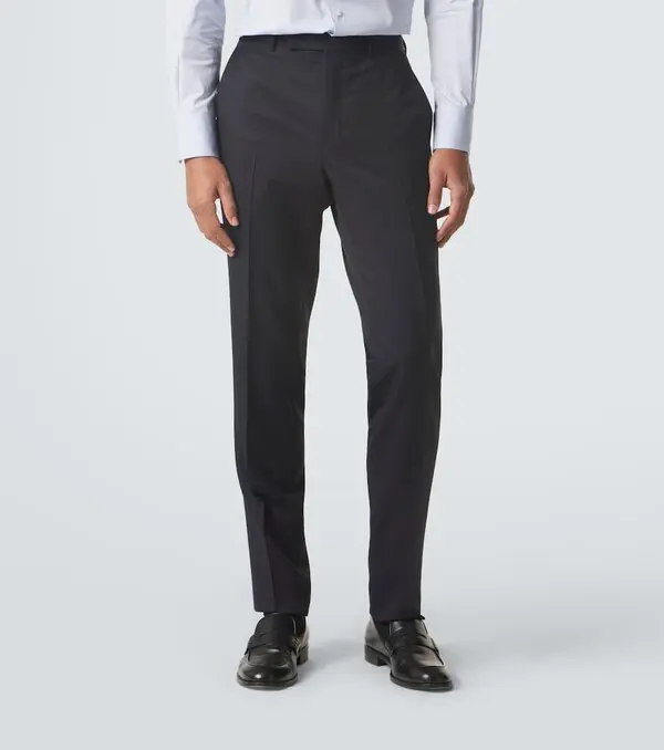 Zegna Wool And Mohair Suit - Blue