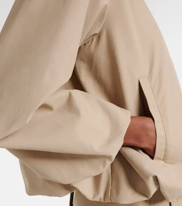 Moncler Gruissan Cotton-blend Bomber Jacket - Beige