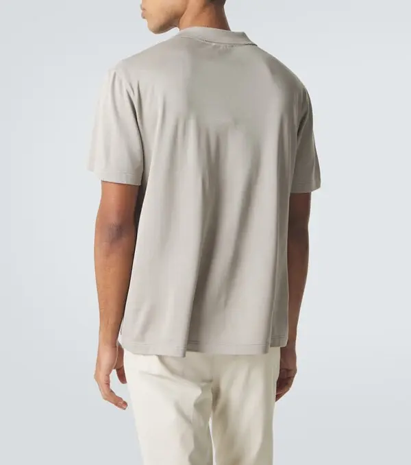 Brioni Silk Polo Shirt - Beige