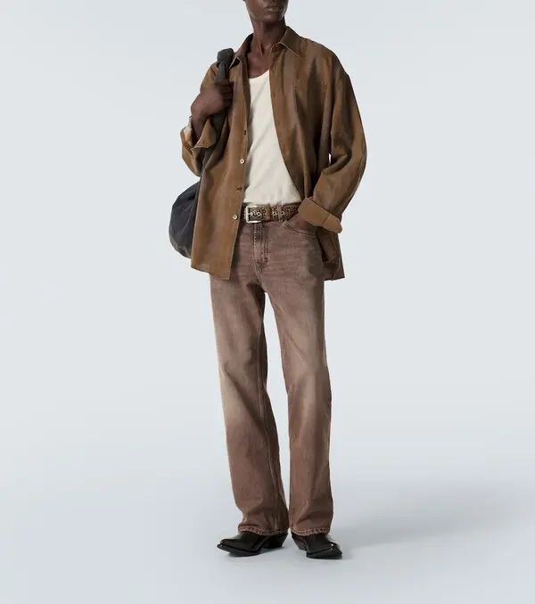 Our Legacy Borrowed Checked Cotton Shirt - Brown