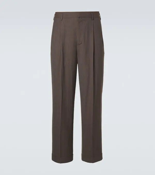 Loro Piana Isaac Virgin Wool Crêpe Straight Pants - Multicoloured