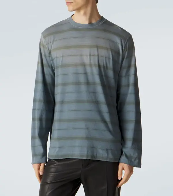 Our Legacy Box Striped Cotton T-shirt - Blue