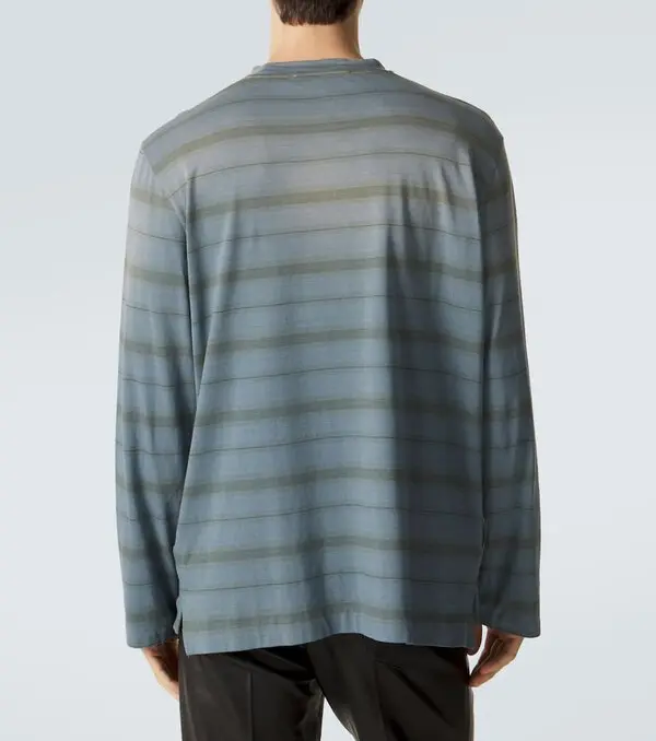 Our Legacy Box Striped Cotton T-shirt - Blue