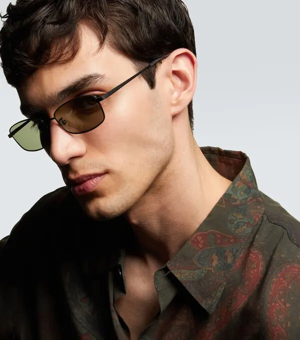 Our Legacy Librarian Rectangle Sunglasses - Black