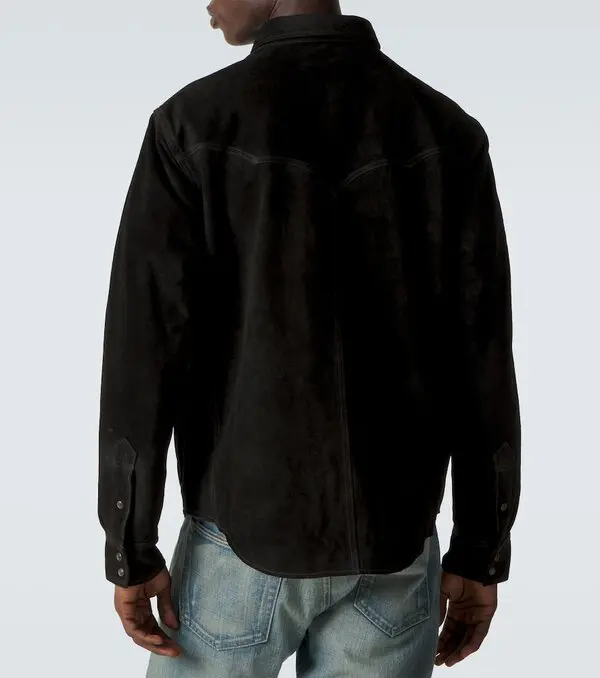 Ralph Lauren Suede Western Shirt