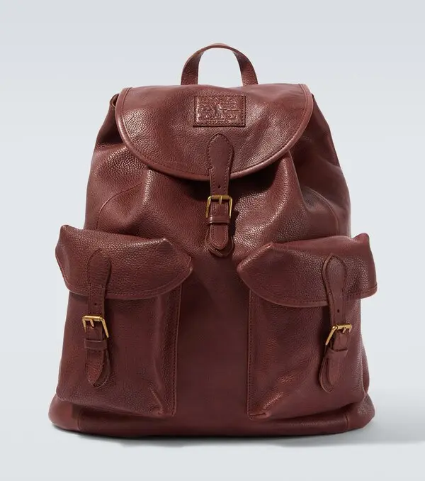 Polo Ralph Lauren Leather Backpack - Brown