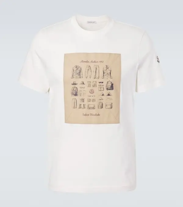 Moncler Cotton Jersey T-shirts - White