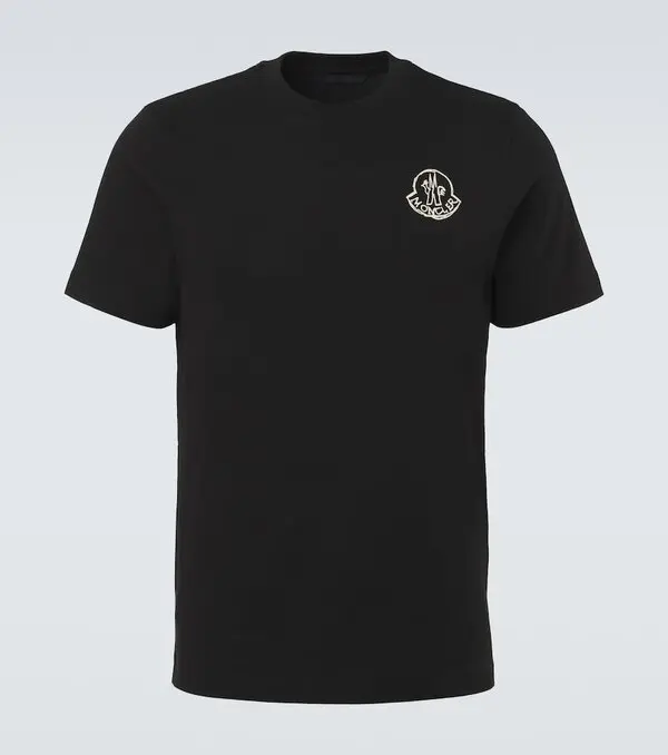Moncler Cotton Jersey T-shirt - Black