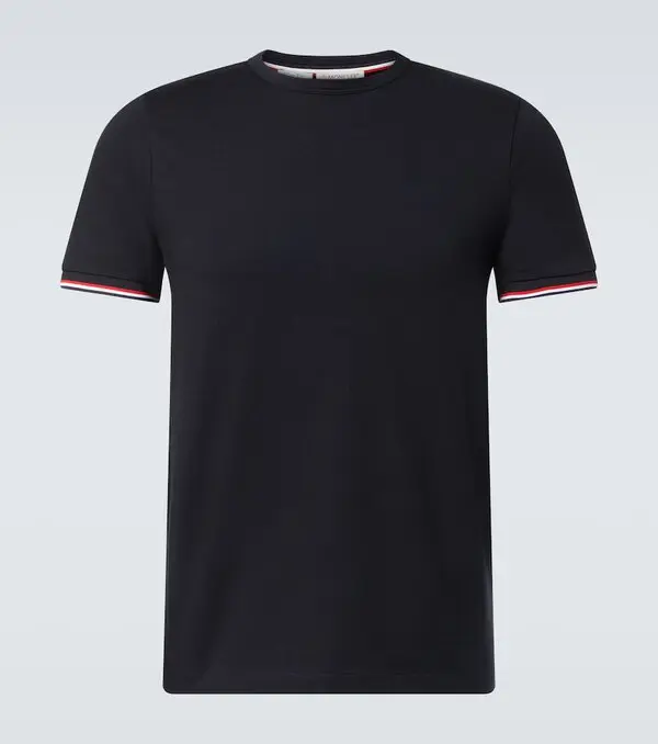Moncler Cotton Jersey T-shirt - Blue