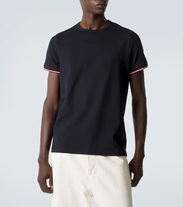 Moncler Cotton Jersey T-shirt - Blue