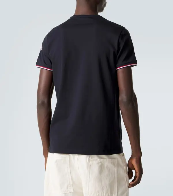 Moncler Cotton Jersey T-shirt - Blue