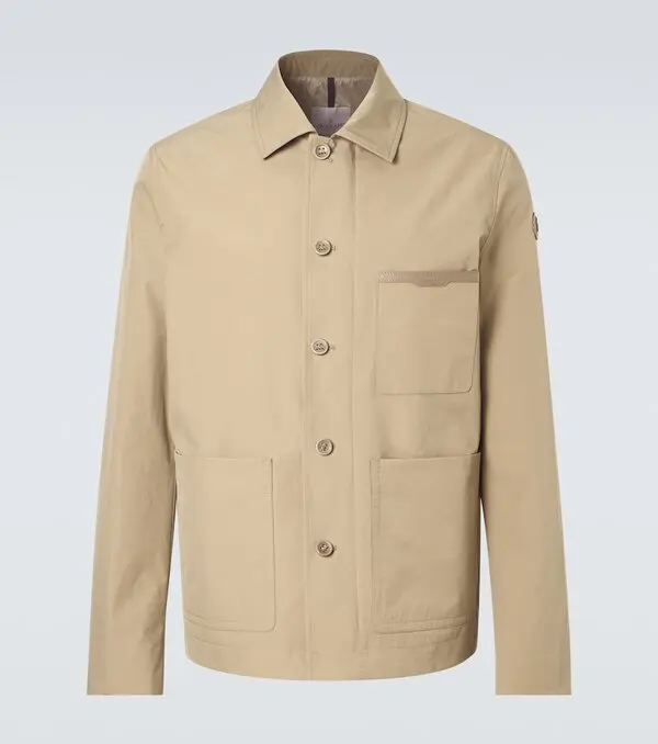 Moncler Nanav Seersucker Overshirt - Beige