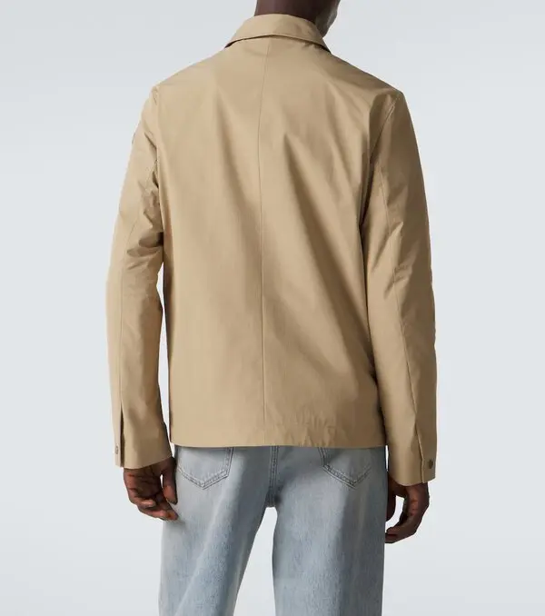 Moncler Nanav Seersucker Overshirt - Beige