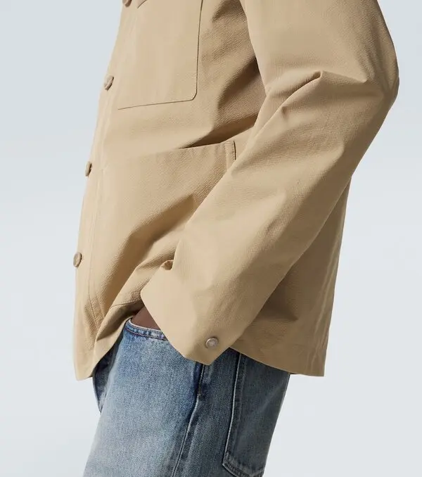 Moncler Nanav Seersucker Overshirt - Beige