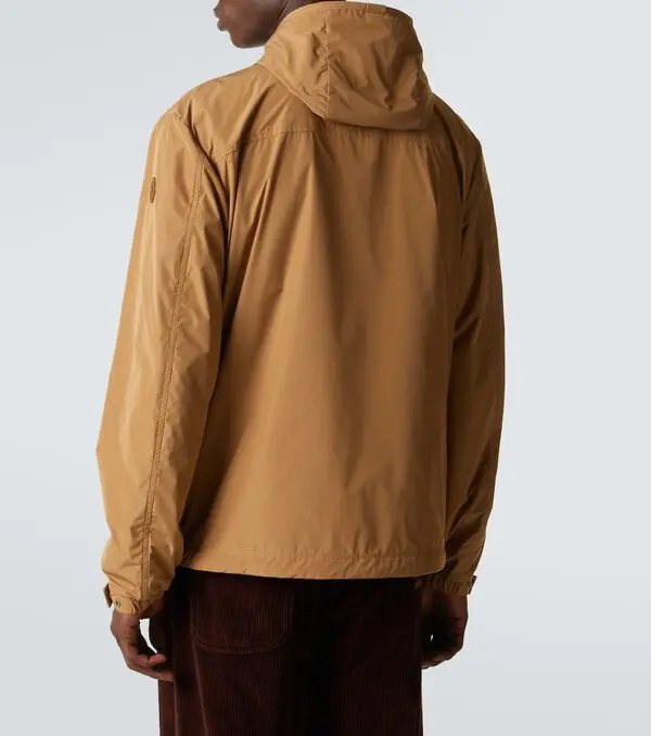Moncler Leather-trimmed Hooded Jacket