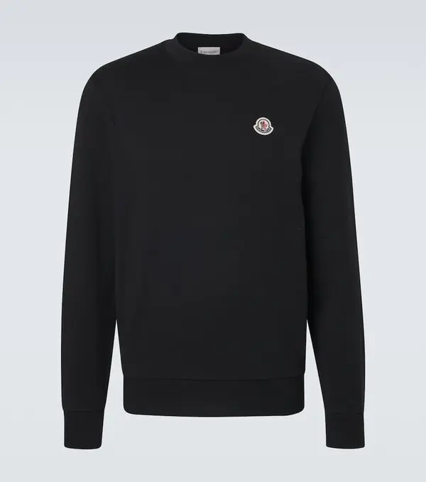 Moncler Archivio Cotton Jersey Sweatshirt - Black