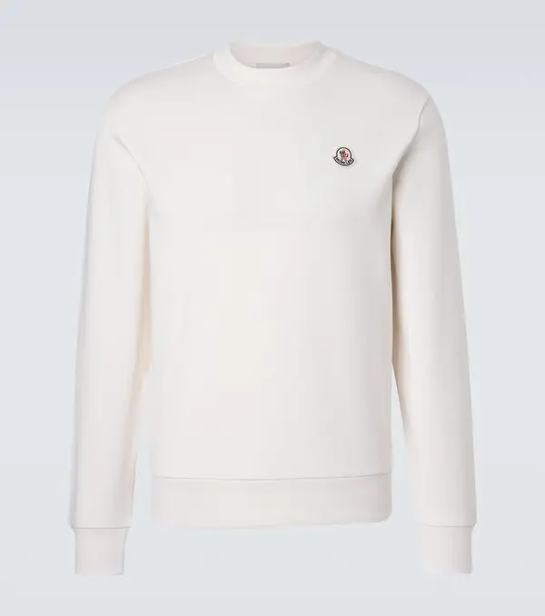 Moncler Archivio Cotton Jersey Sweatshirt - White