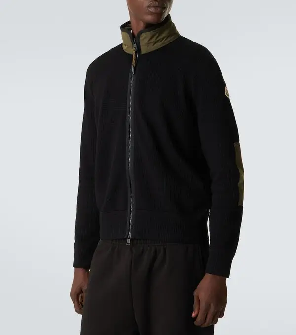 Moncler Archivio Waffle-knit Cotton Jacket
