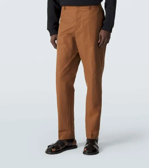 Moncler Cotton-blend Straight Pants