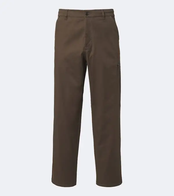 Moncler Cotton-blend Straight Leg Pants - Green
