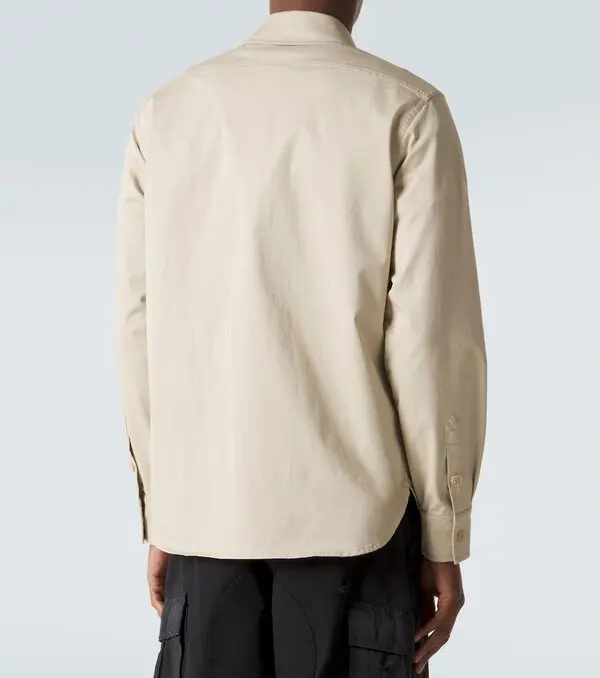 Moncler Cotton Gabardine Shirt - Beige