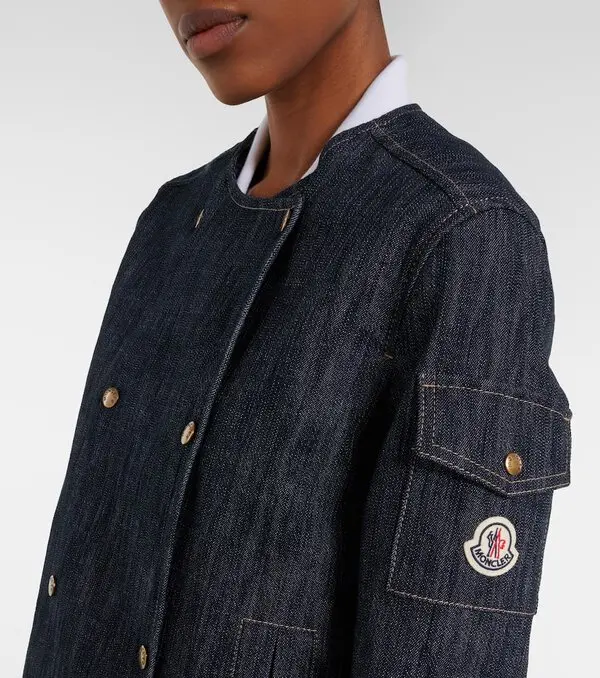 Moncler Diervilla Double-breasted Denim Jacket