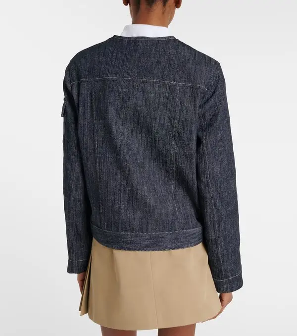 Moncler Diervilla Double-breasted Denim Jacket