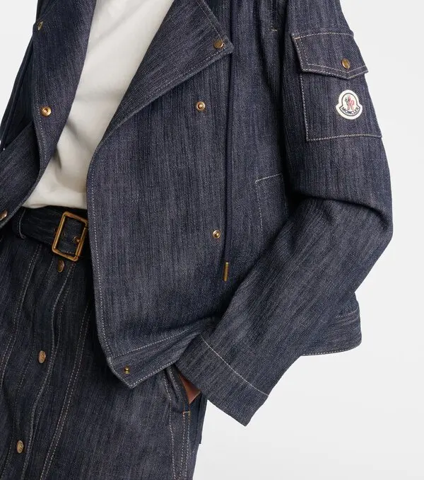 Moncler Diervilla Double-breasted Denim Jacket