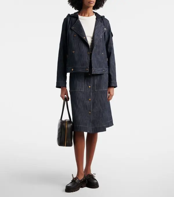 Moncler Diervilla Double-breasted Denim Jacket
