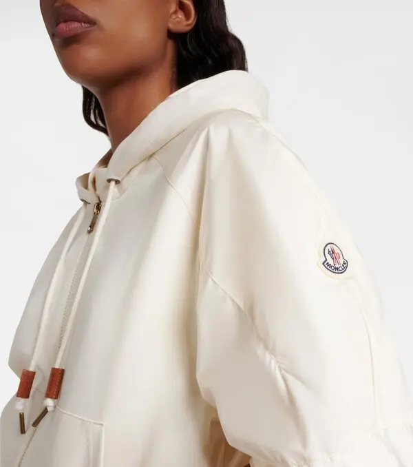 Moncler Cotton Jersey Hoodie - White