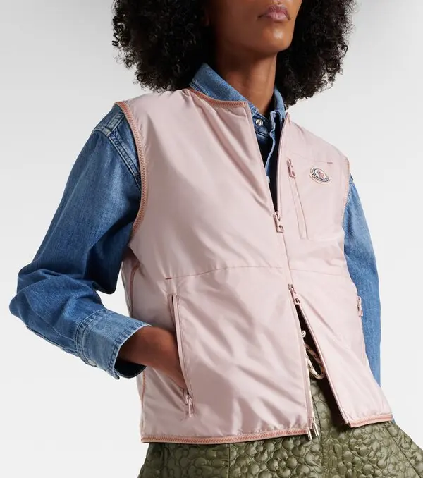 Moncler Alshain Technical Vest - Pink