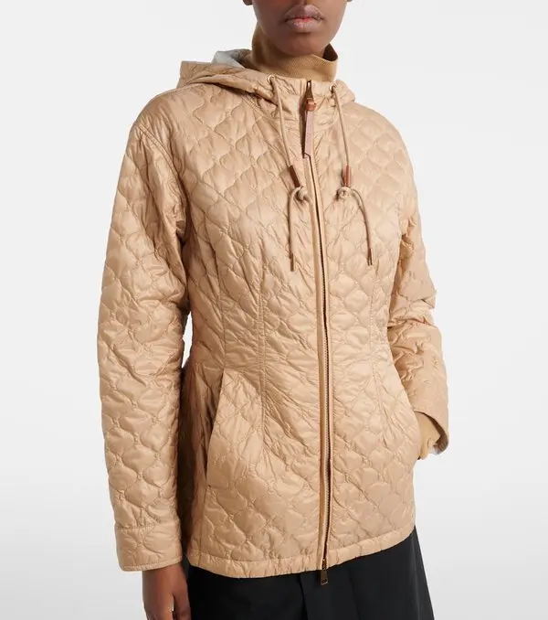 Moncler Arum Quilted Down Jacket - Beige