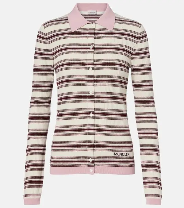 Moncler Striped Cotton Polo Shirt - Multicoloured