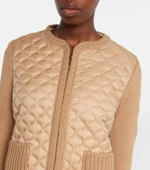 Moncler Down-paneled Cardigan