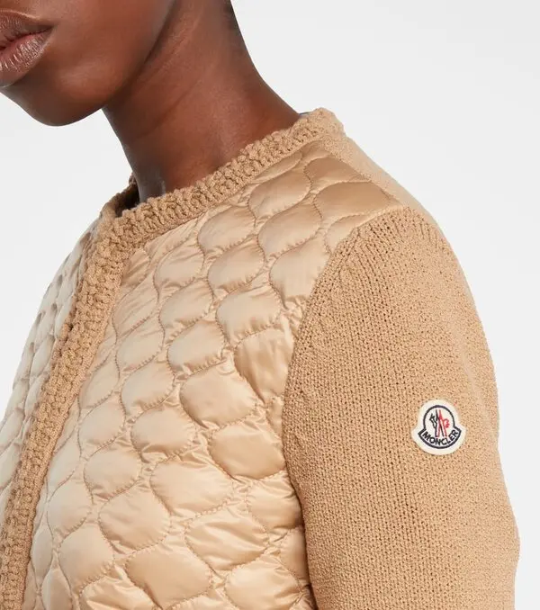 Moncler Down-paneled Cardigan