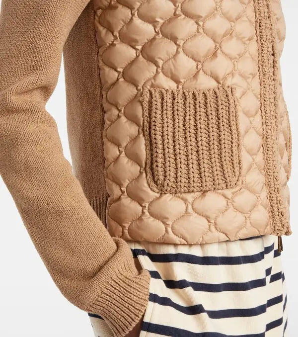 Moncler Down-paneled Cardigan