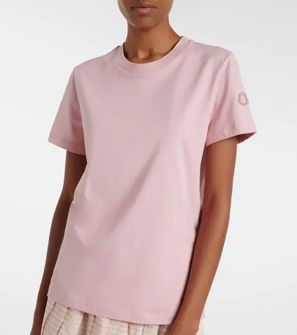 Moncler Cotton Jersey T-shirt - Pink