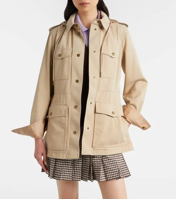 Moncler Centaurea Belted Field Jacket - Beige