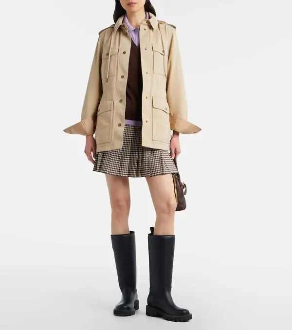 Moncler Centaurea Belted Field Jacket - Beige