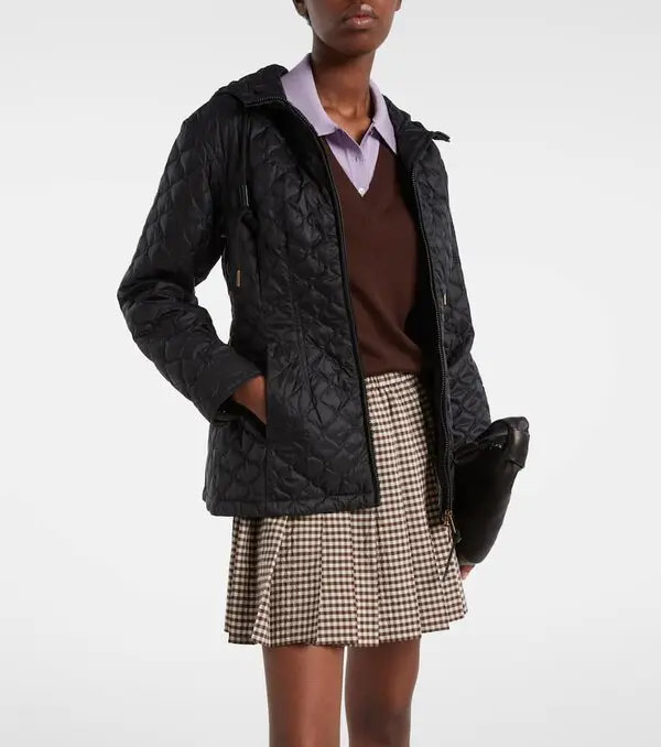 Moncler Arum Quilted Down Jacket - Black